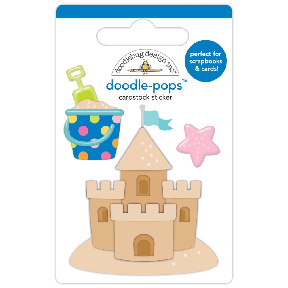 Doodlebug Doodle-Pops 3D Sticker - Diggin' Summer, Summer Fun
