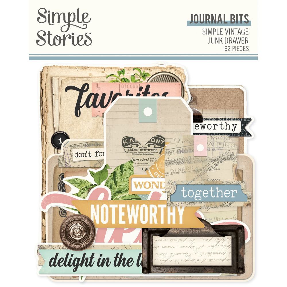 Simple Vintage Junk Drawer Journal Bits & Pieces **PRE-ORDER**