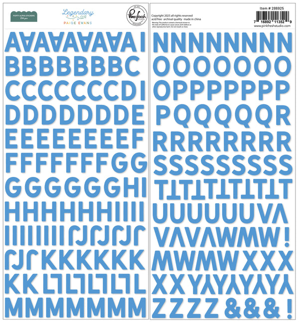 Legendary Puffy Alpha Stickers