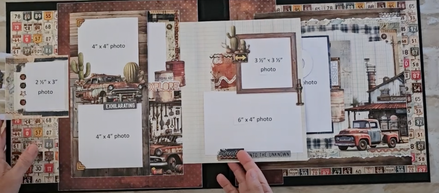 Rust & Revs 12x12 Create-An-Album TUTORIAL ONLY **NO PRODUCTS WILL BE