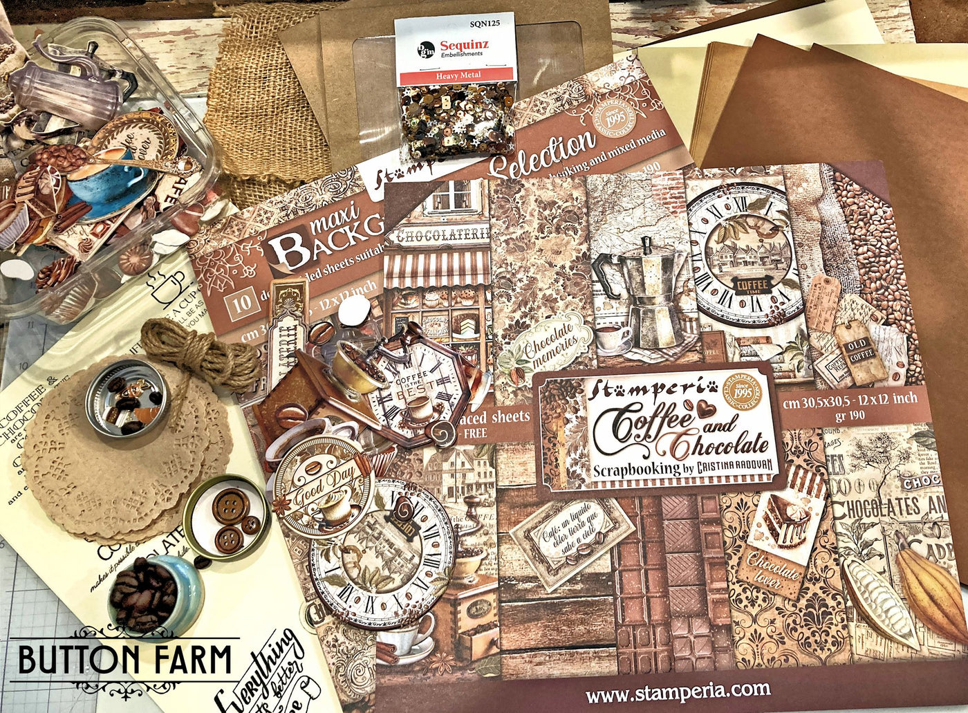Coffee and Chocolate Card Kit by Kathy Clement - Digital Tutorial