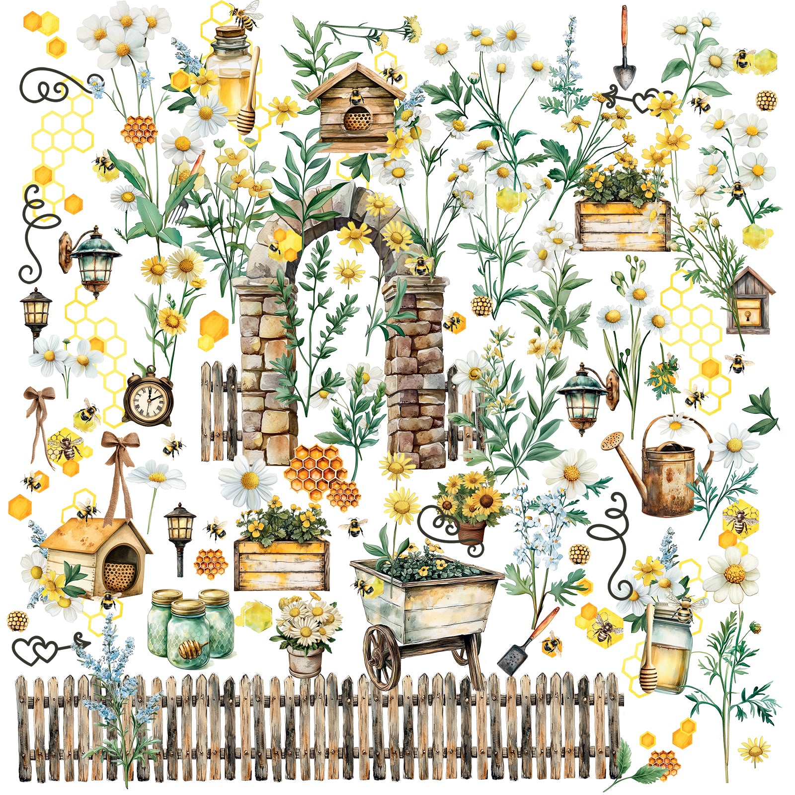 49 And Market Laser Cut Outs Elements, Botanical Buzz