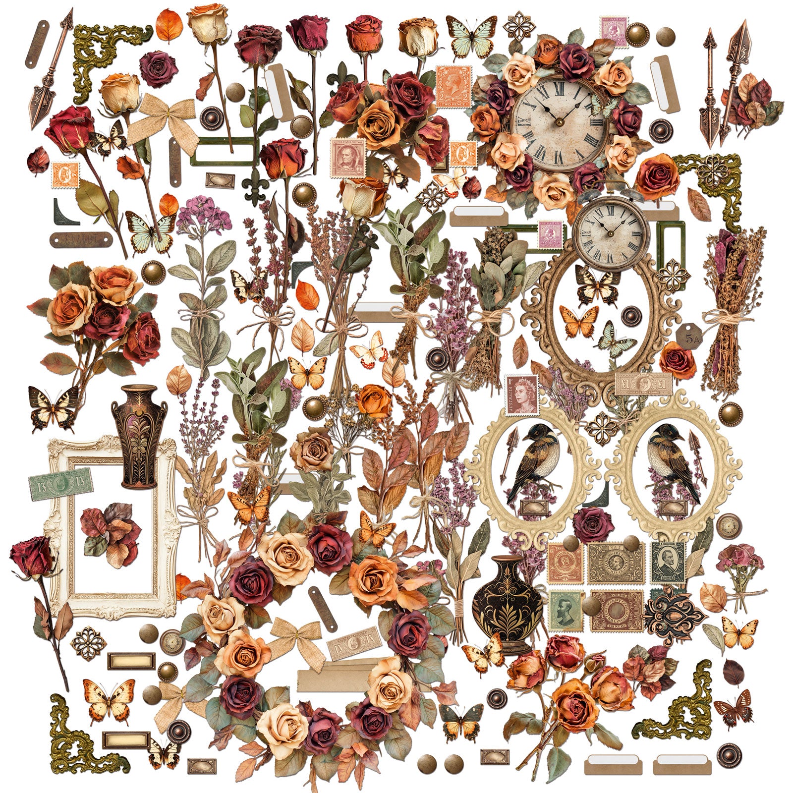 49 and Market Laser Cut Florals - Nostalgic Memories (Dennis Bruton)