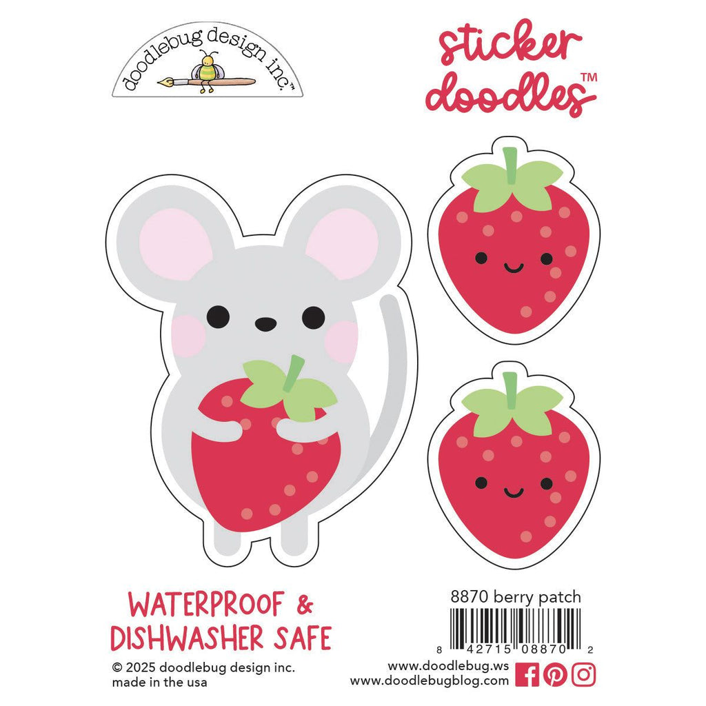 Doodlebug Sticker Doodles - Berry Patch