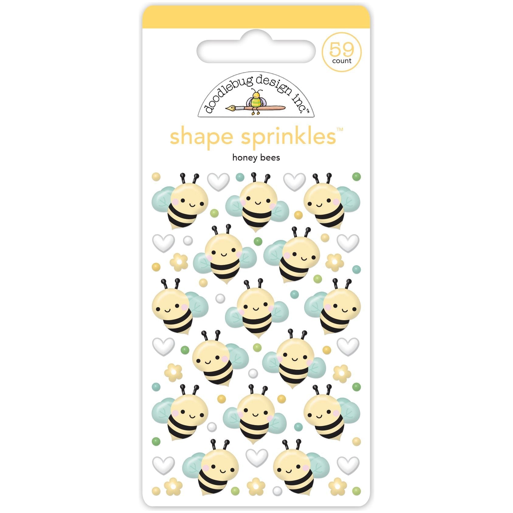 Doodlebug - Shape Sprinkles - Honey Bees