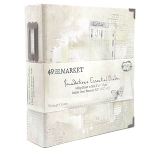 49& MARKET Foundations Essential Binder - Vintage Cream